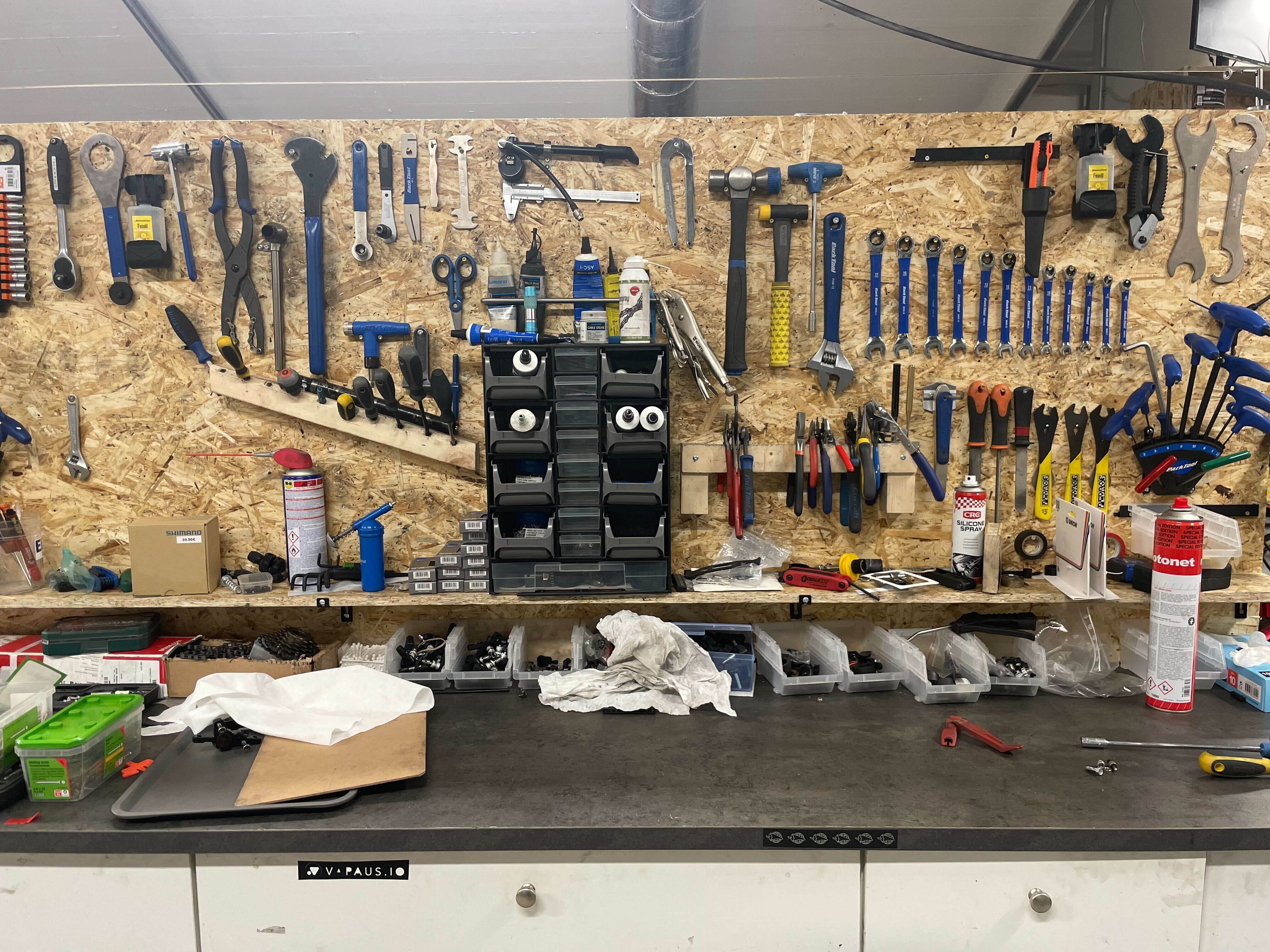 One day in our bike shop & workshop